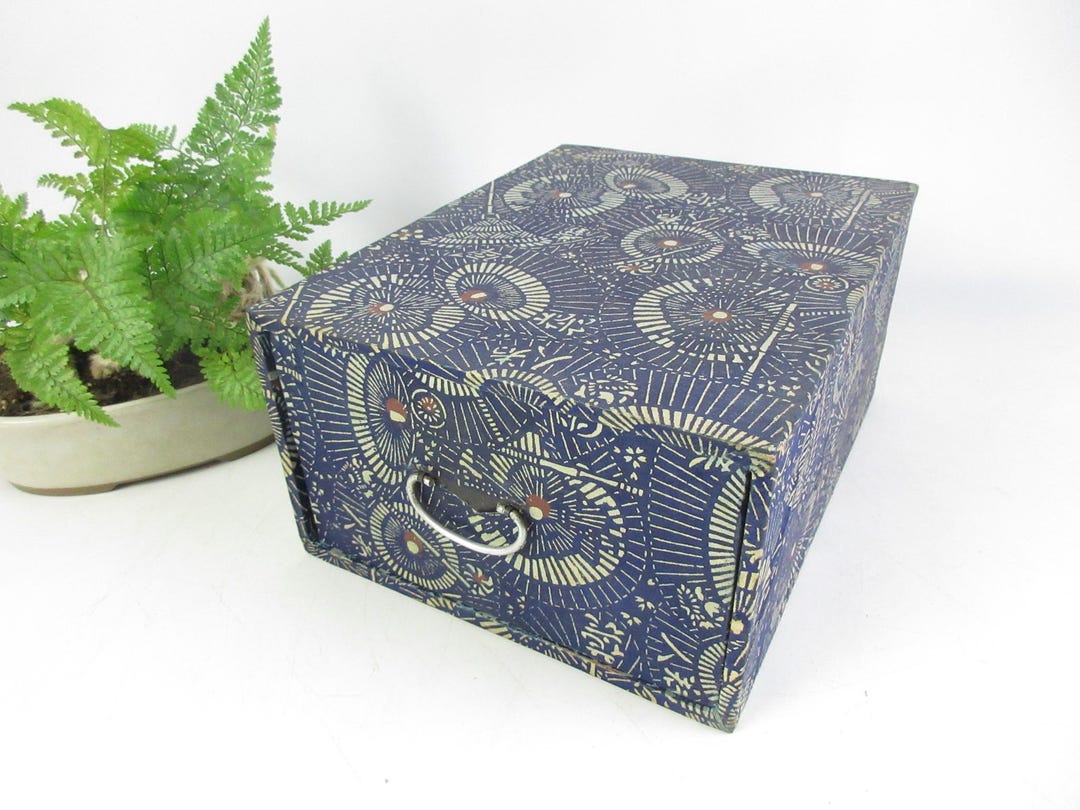 Japanese Vintage First Aid Kit Box, Covered With Chiyogami (origami ...