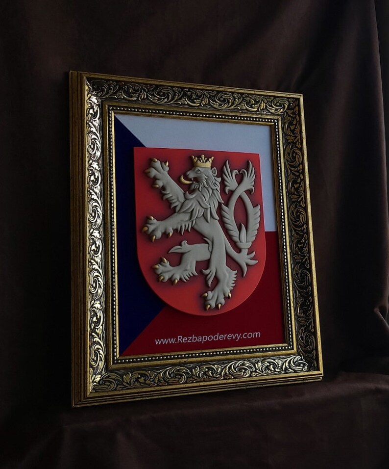 Coat of Arms of the Czech Republic Erb České Republiky - Etsy