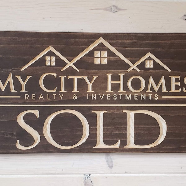 Realtor Sold Sign - Etsy