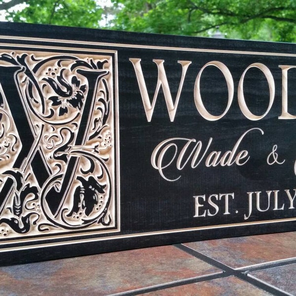 Wedding Name Plaque for Wall - Etsy