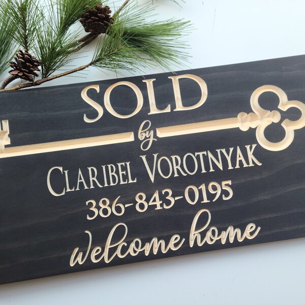 Sold Key Sign - Etsy