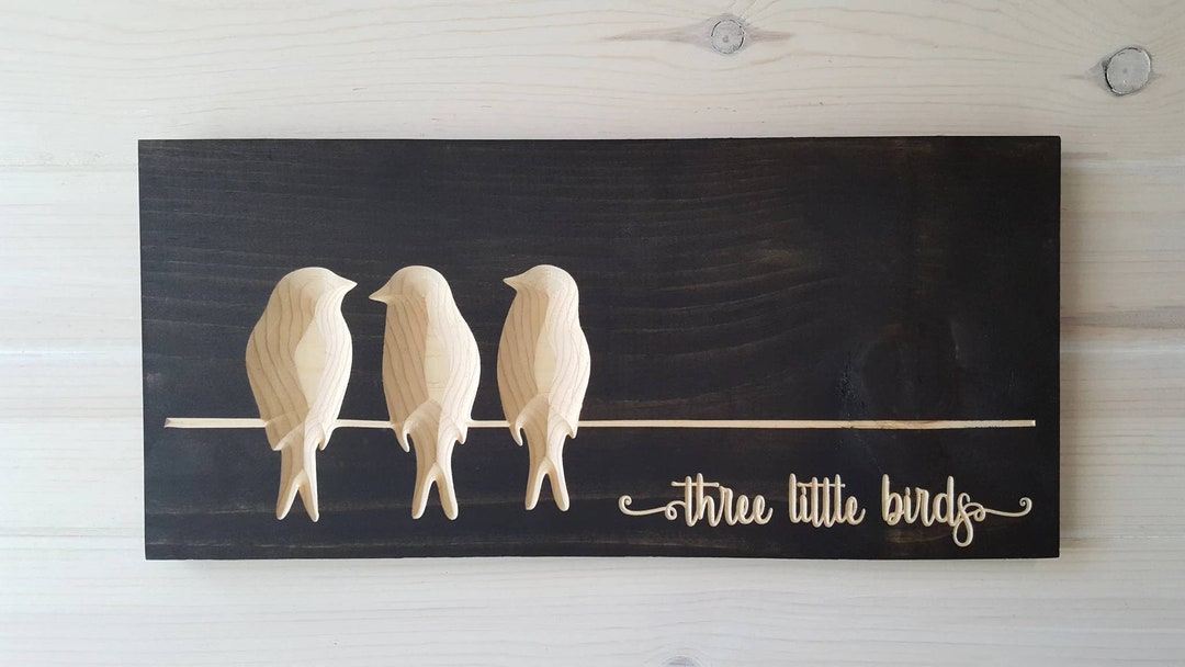 Three Little Birds - Etsy