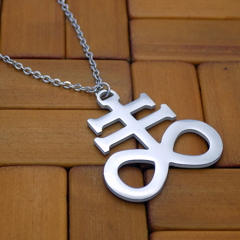 Brimstone Leviathan Cross Sigil Sulfur Stainless Steel Necklace & Chain ...
