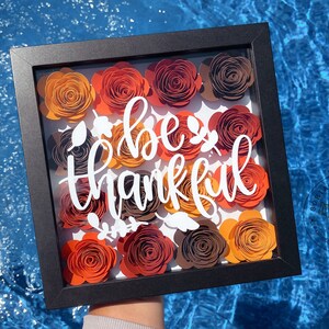 Flower Shadow Box Thanksgiving - Etsy