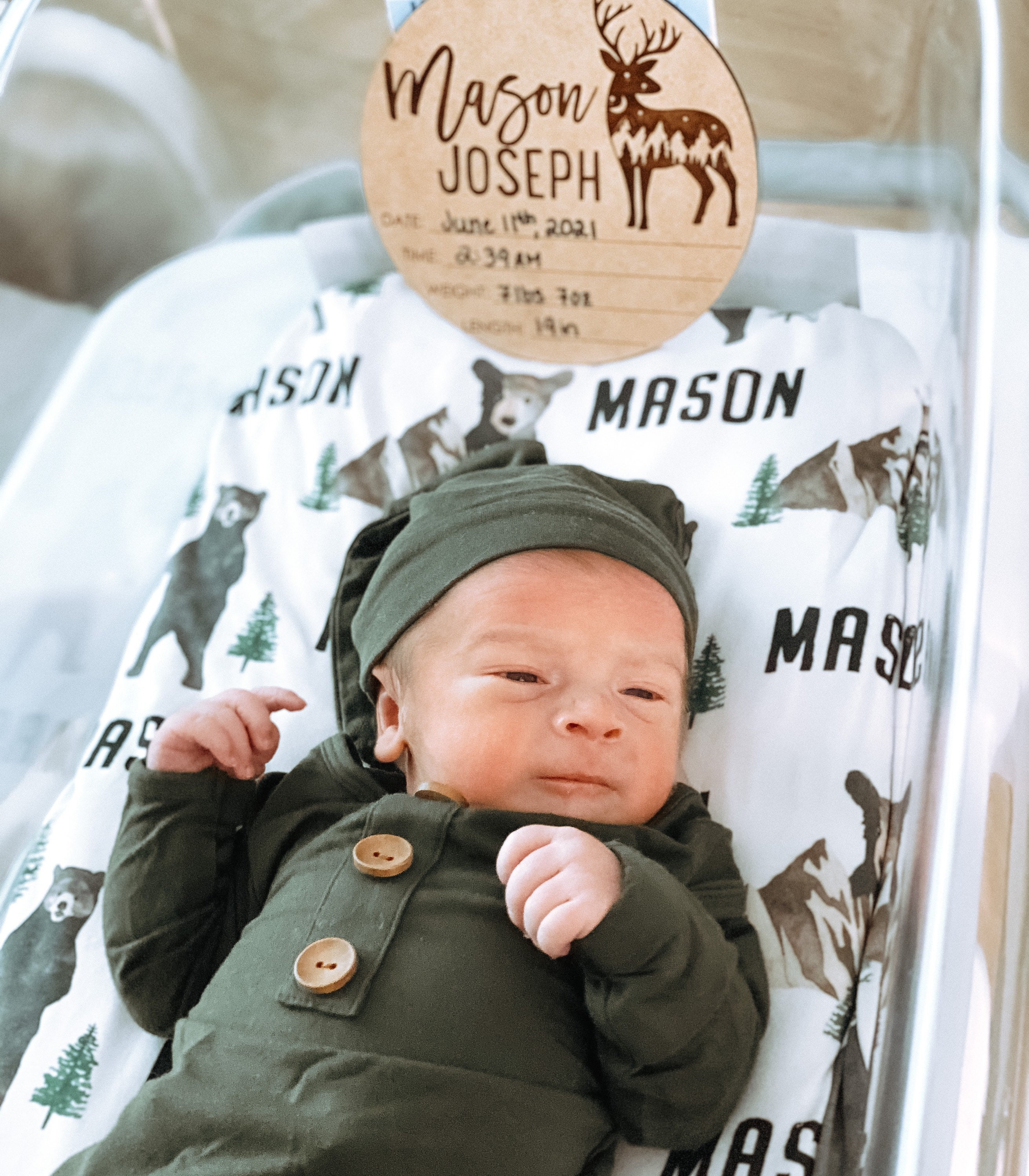 Birth Announcement Sign Newborn Footprint Sign Birth Stats - Etsy Canada