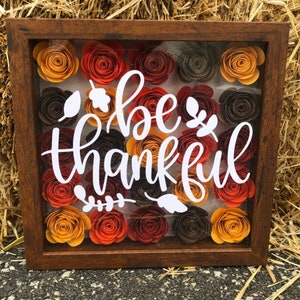 Flower Shadow Box Thanksgiving - Etsy