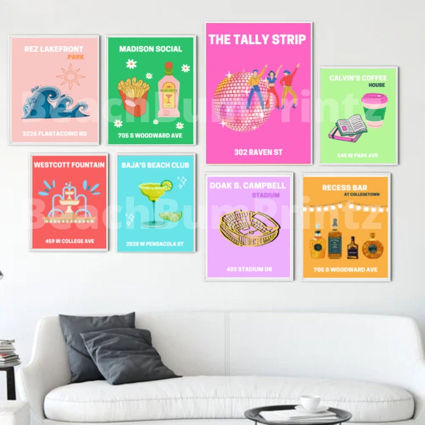 FSU College Prints Pack digital Posters - Etsy