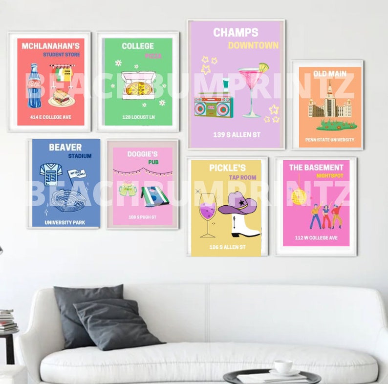 Upenn Digital College Prints - Etsy