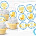 Rubber Duck Cupcake Toppers, Rubber Duck Birthday Party Cupcake Toppers ...