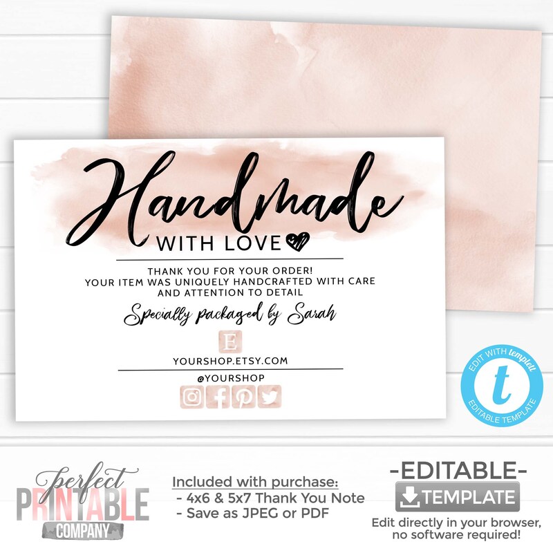Handmade With Love - Etsy