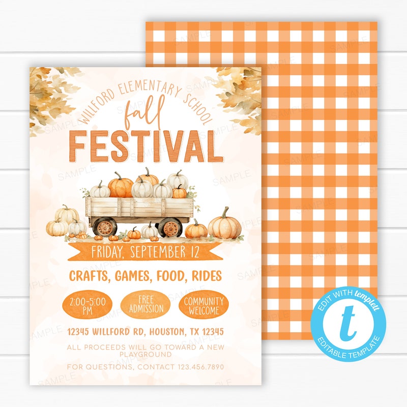 Church Fall Festival Flyer - Etsy