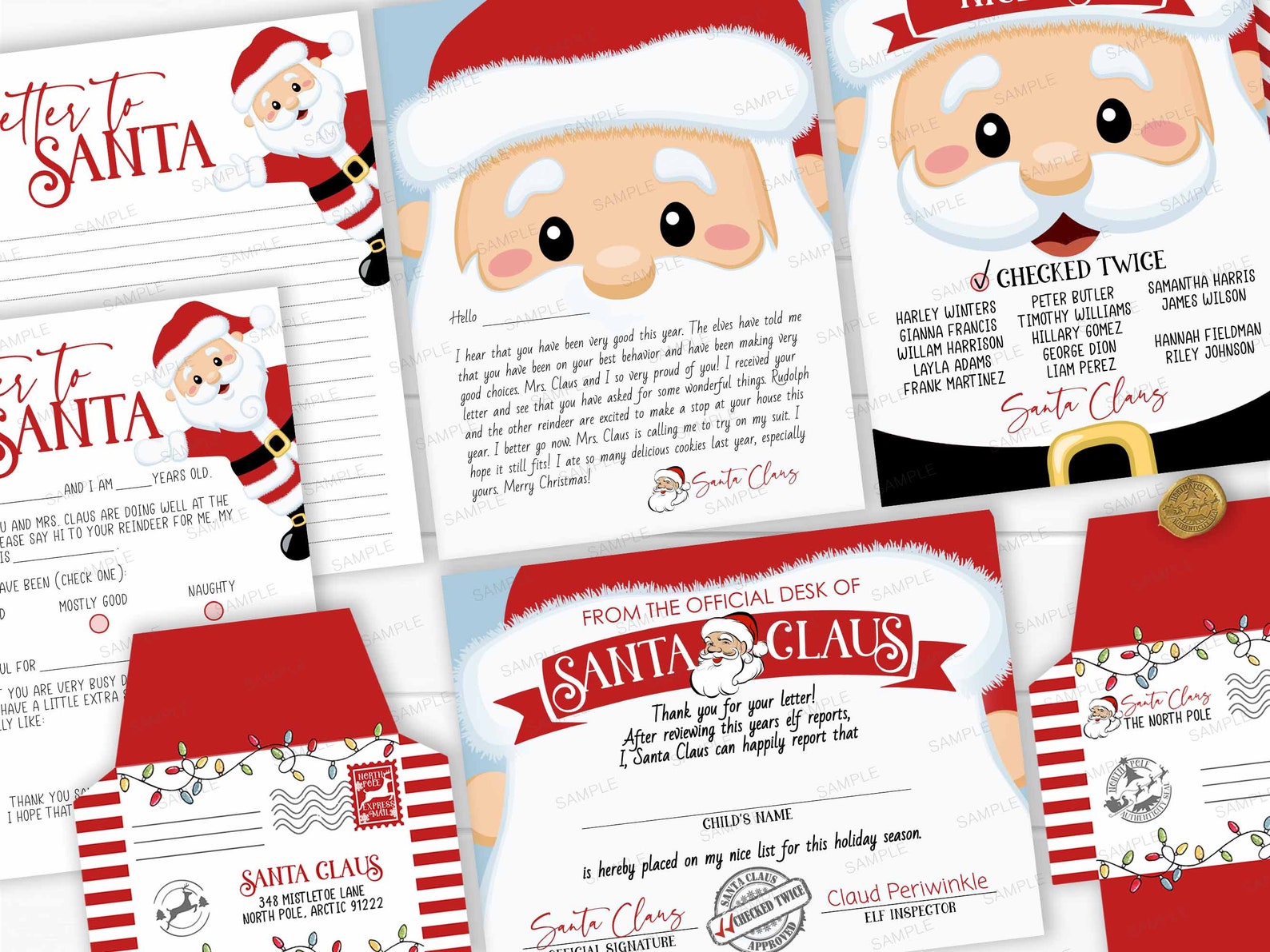 Letter to Santa Dear Santa Letter Christmas Wish List - Etsy