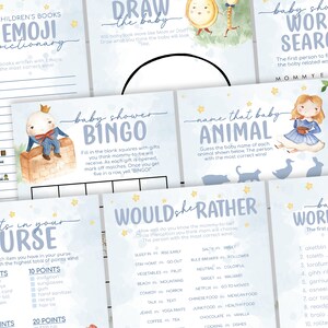 Nursery Rhyme Baby Shower Games - Mother Goose Group Activity - Word ...