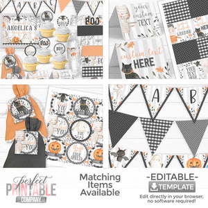 Halloween Table Tents, Halloween Place Cards, Halloween Food Labels ...