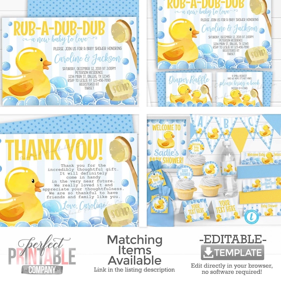 Rubber ducky baby shower store