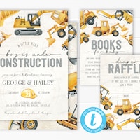 Construction Baby Shower - Etsy
