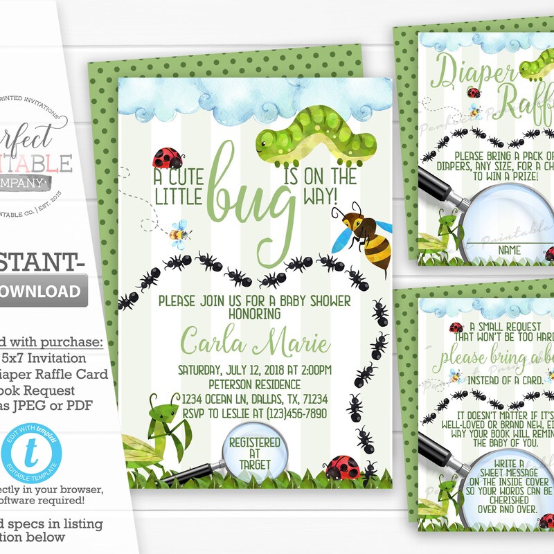 Bug Baby Shower - Etsy