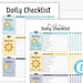 Printable Daily Checklist for Kids, Editable Daily Responsibility Chart ...
