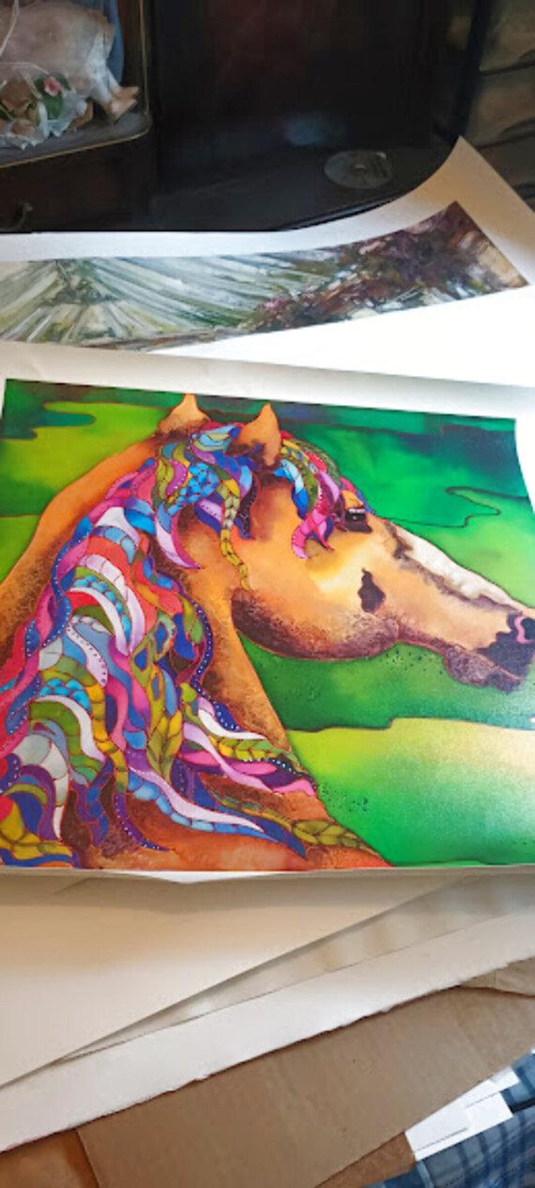 Linnea Pergola stallion Limited Edition Giclee on Canvas W/ COA - Etsy