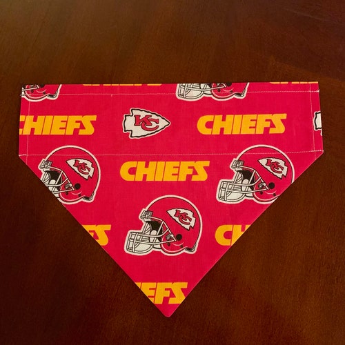 NFL Kansas City Chiefs Dog Bandana Scarf-over the - Etsy