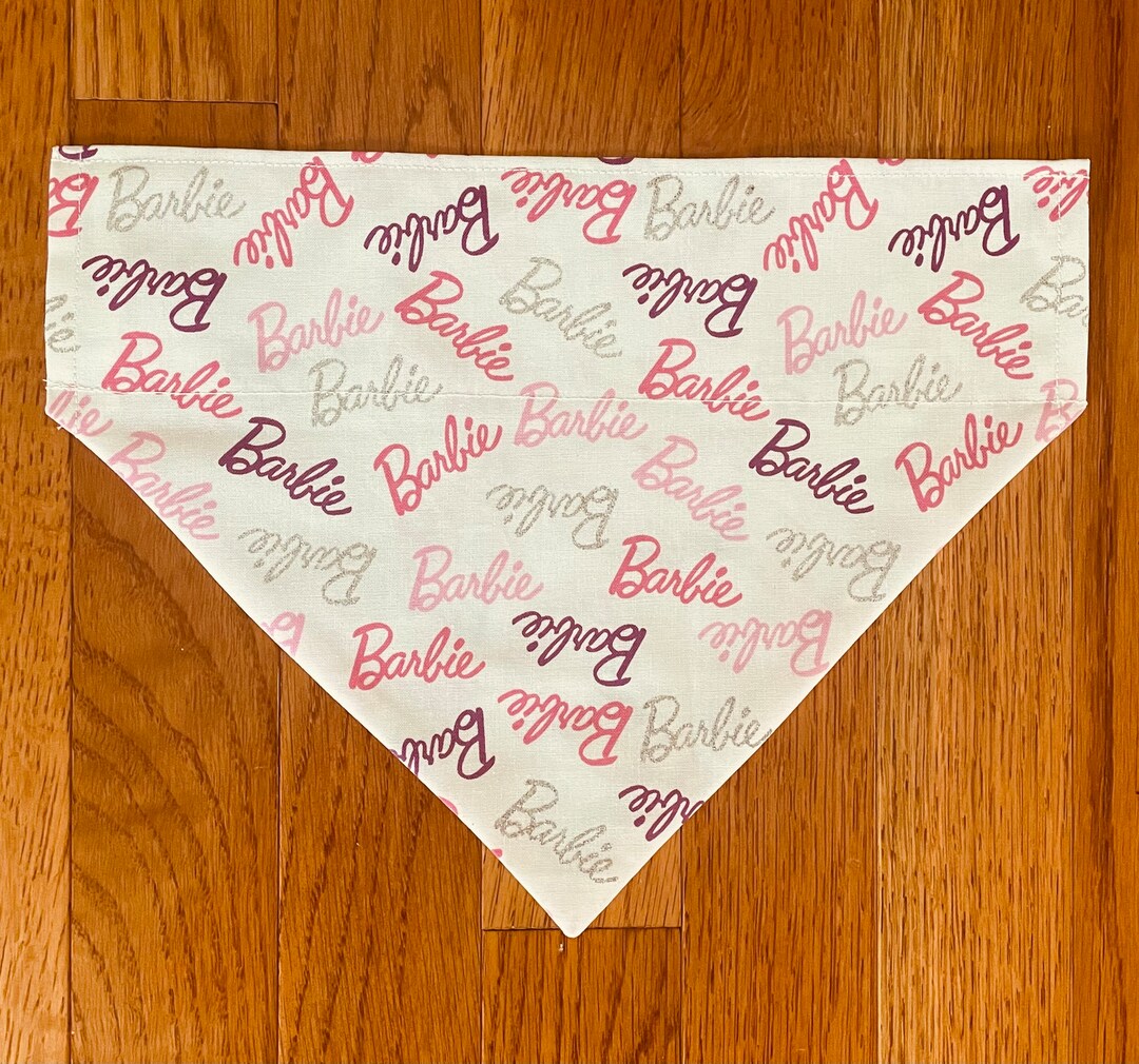 Barbie Pink Sparkle Over the Collar Pet Bandana - Etsy