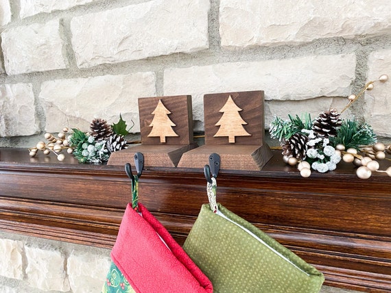 Tree Stocking Holder Wood Stocking Holder Stocking Holder - Etsy