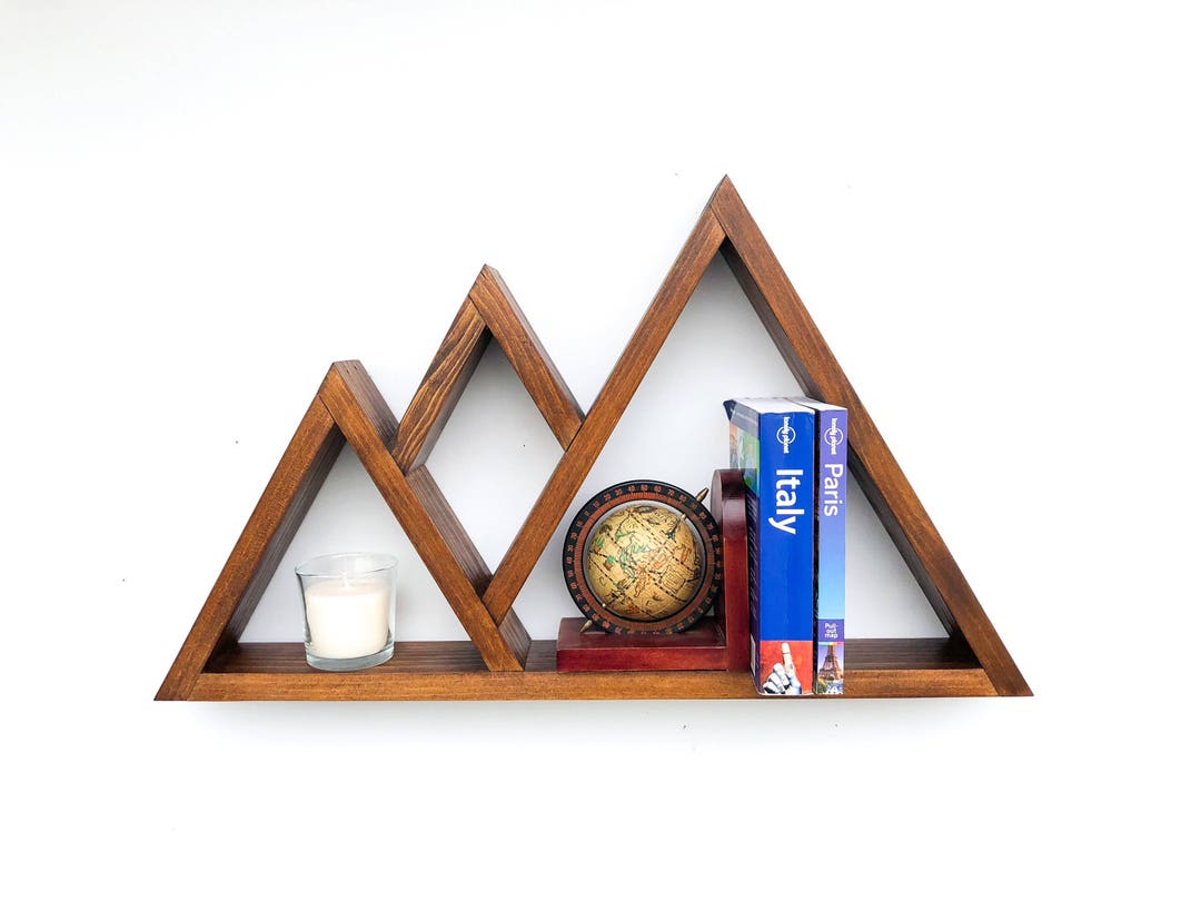 Mountain Shelf Wood Shelf Adventure Nursery Floating - Etsy