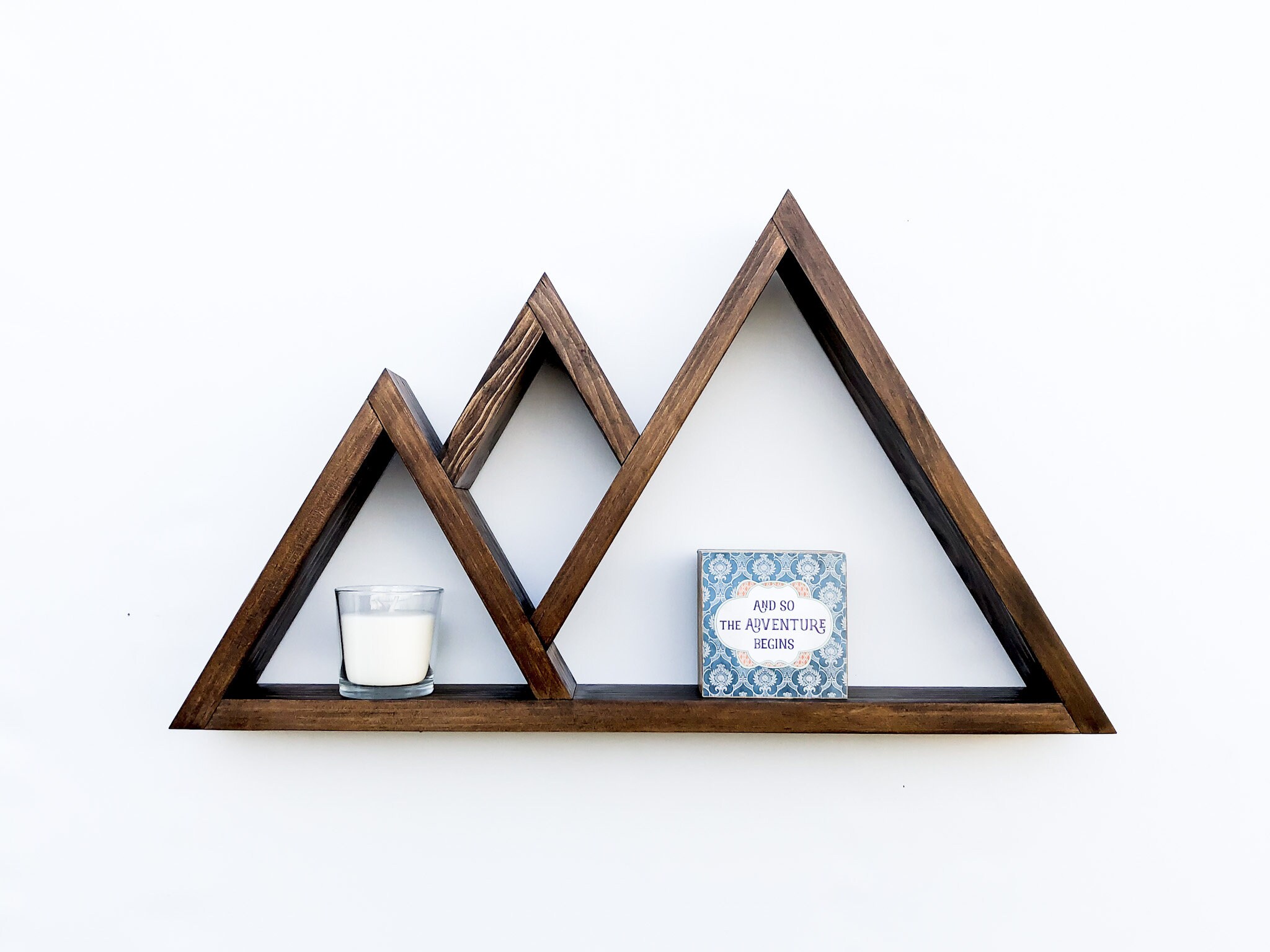 Mountain Shelf Wood Shelf Adventure Nursery Floating - Etsy