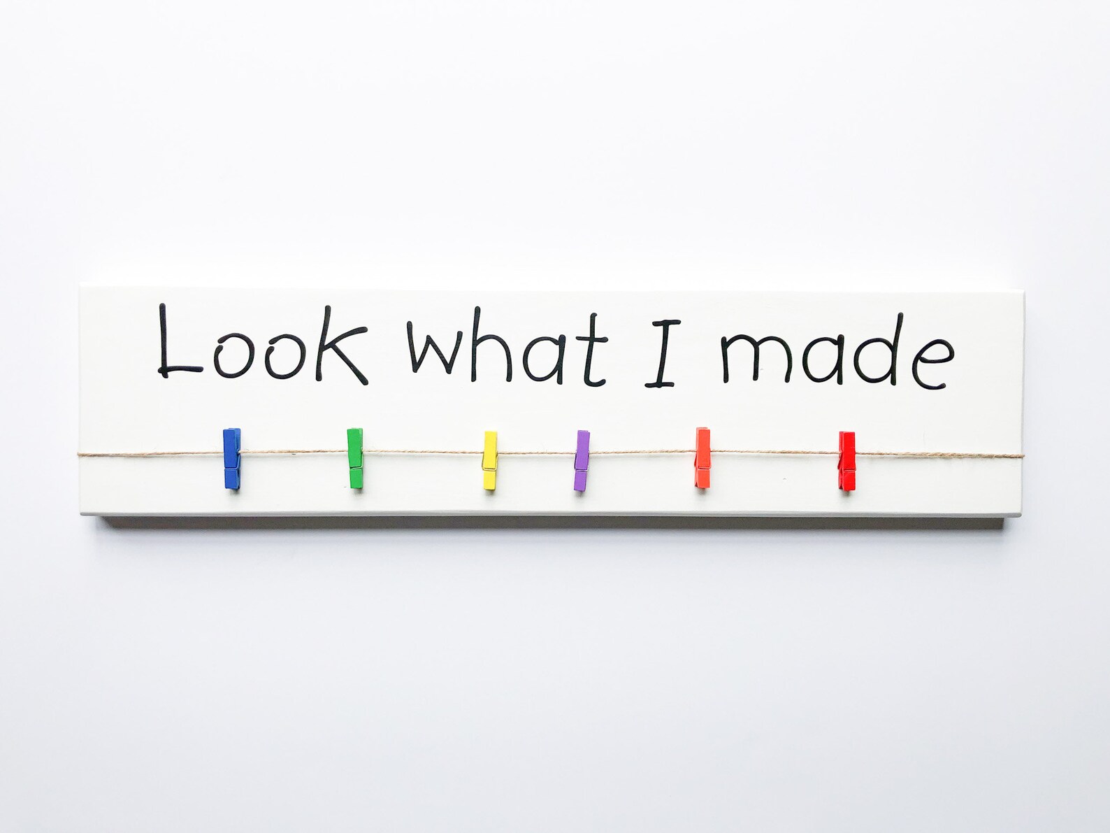 Look What I Made Kids Art Display Child Art Hanger Kids | Etsy