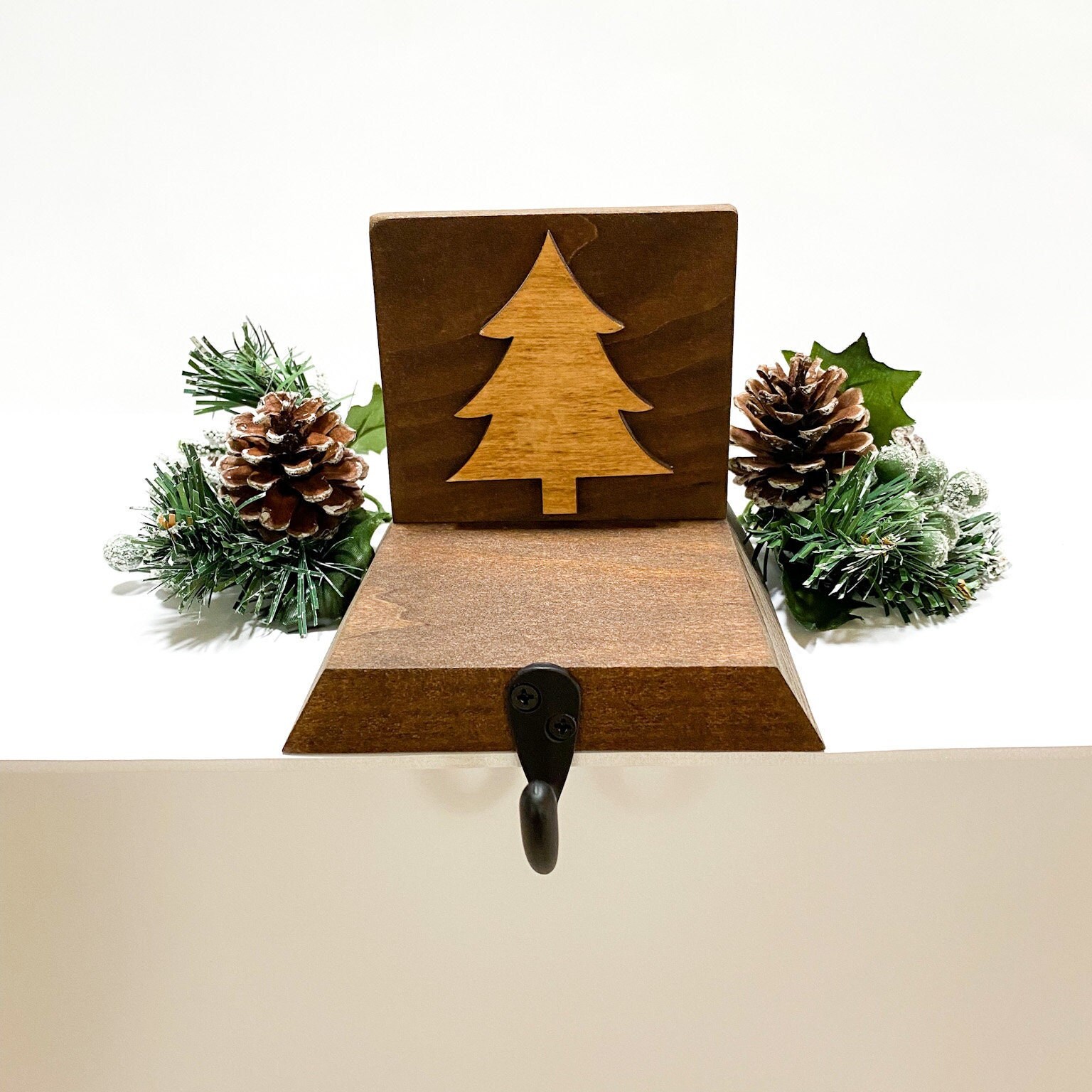Tree Stocking Holder Wood Stocking Holder Stocking Holder - Etsy