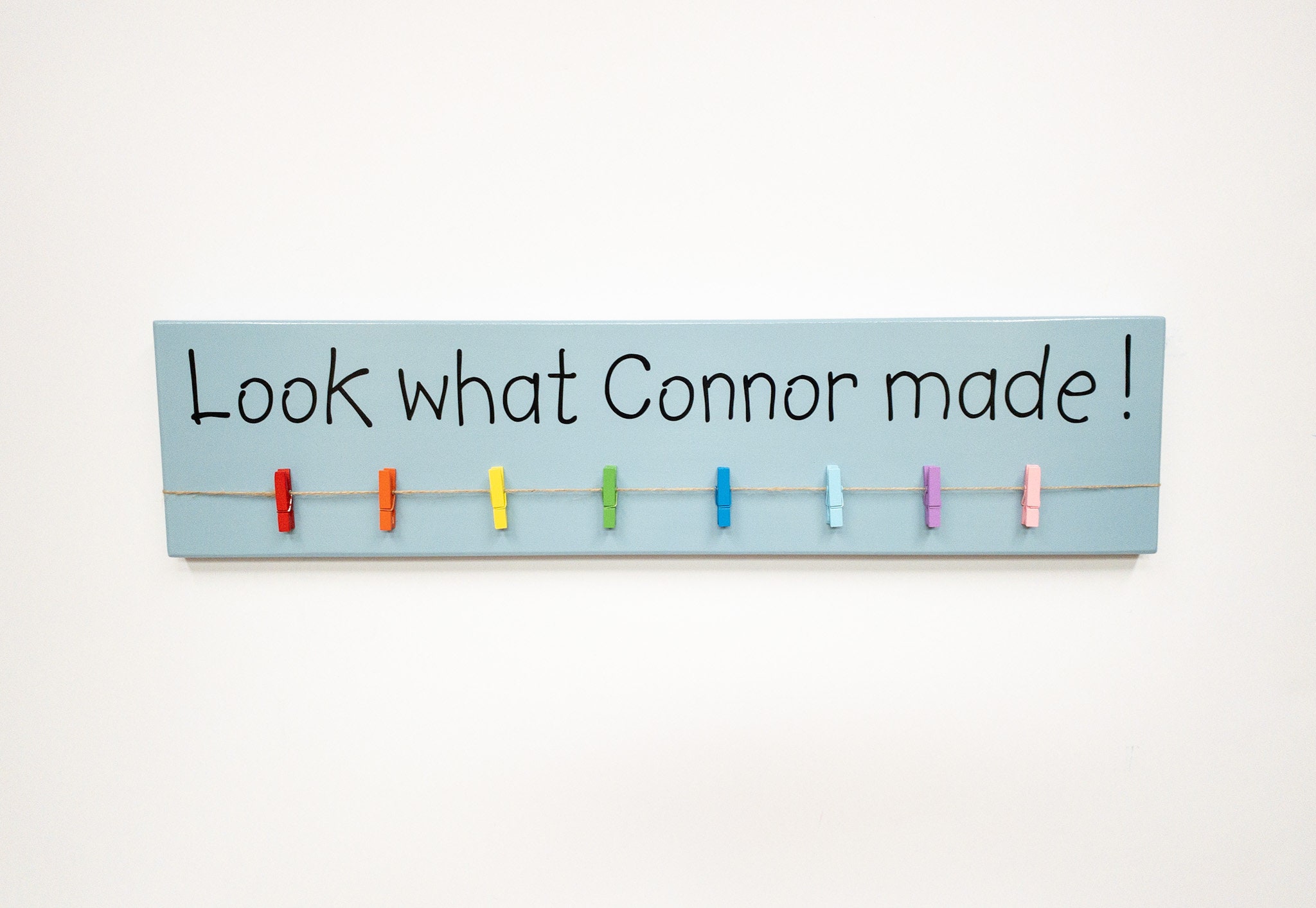 Personalized Look What I Made Sign Kids Art Display Kids | Etsy