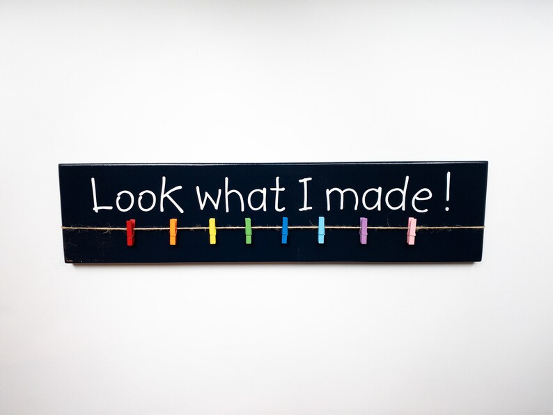 Personalized Look What I Made Sign Kids Art Display Kids - Etsy