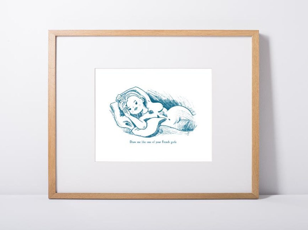 Rose Titanic Print - Draw Me Like One of Your French Gurlz - Etsy