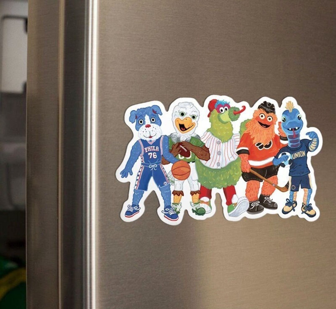 5 Wide Magnet Five Philadelphia Mascots for Car/fridge - Etsy