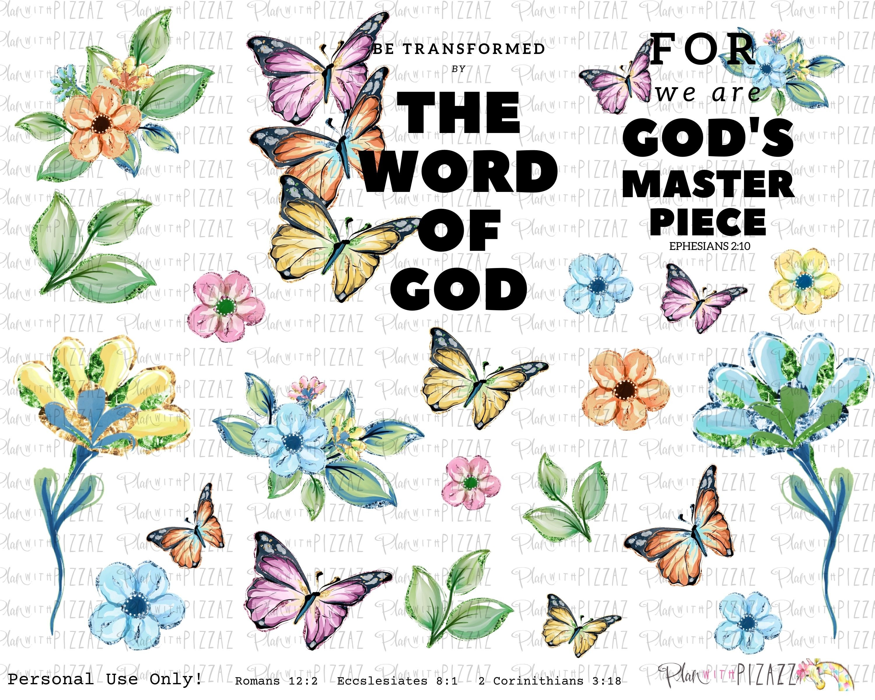 Butterflies//bible Journal Printable PDF //prayer Journaling | Etsy