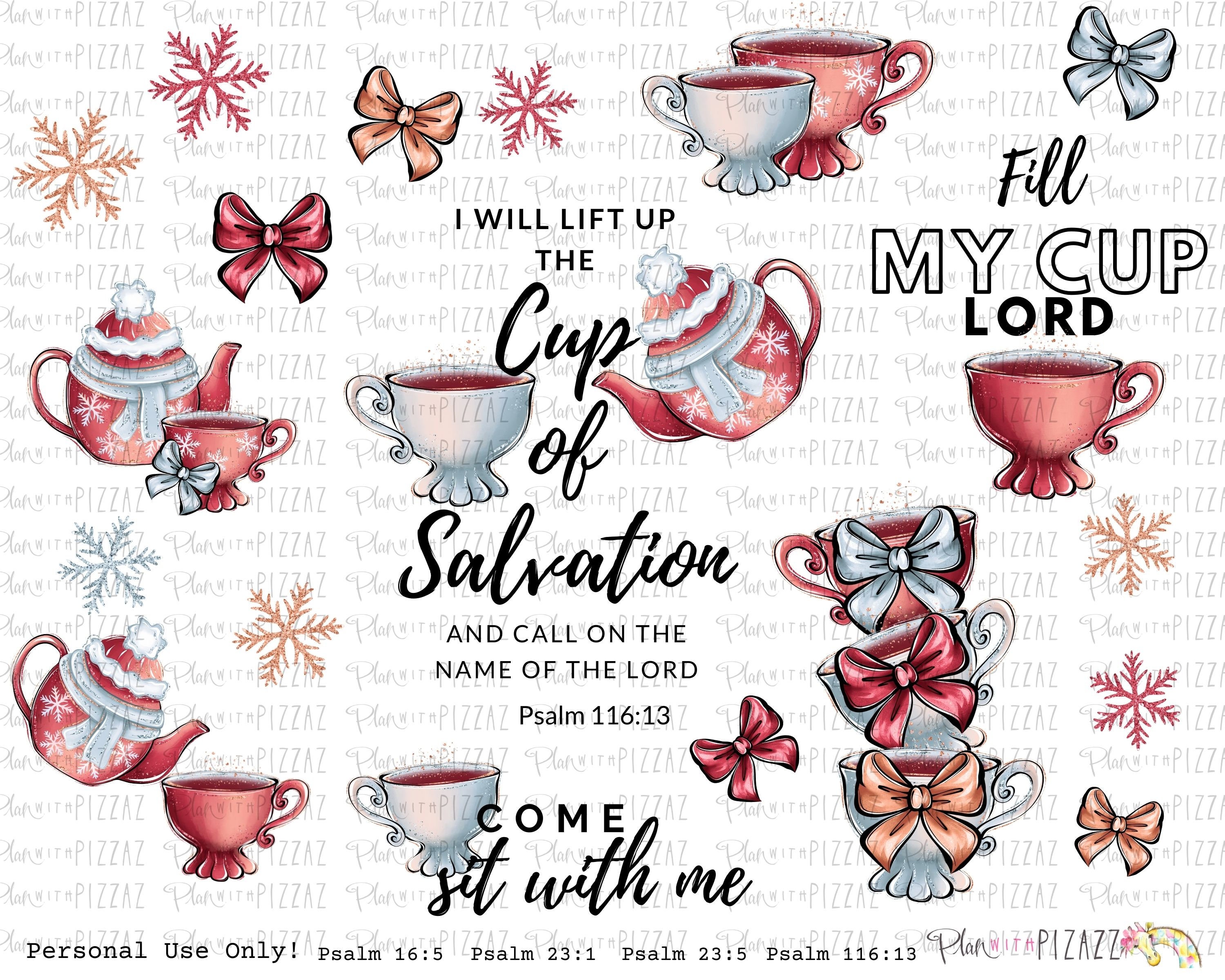 My Cup Overflows//bible Journal Printable PDF //prayer | Etsy