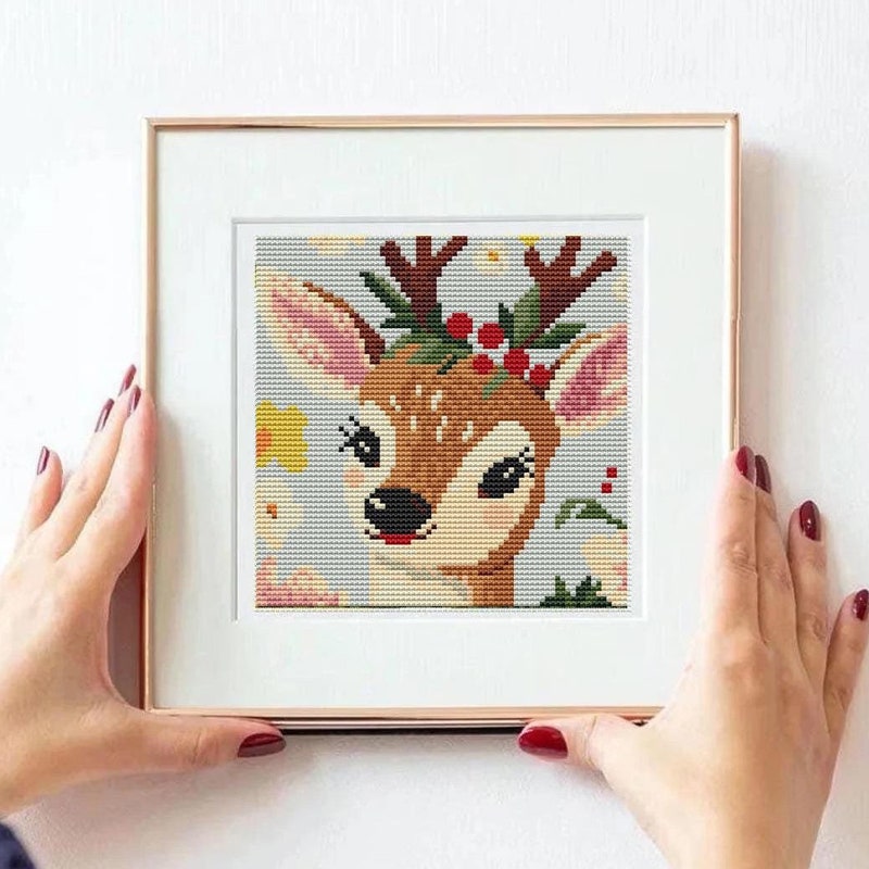 Deer Cross Stitch - Etsy