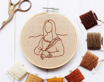 Mona Lisa Line Art | Etsy