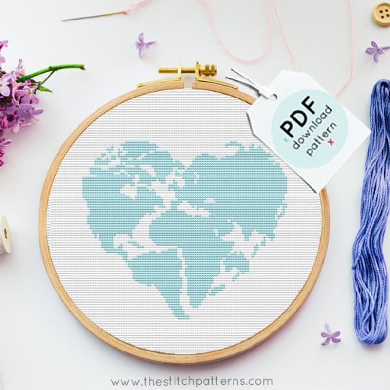 Map Cross Stitch - Etsy