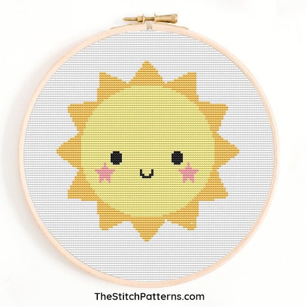 Sun Cross Stitch - Etsy