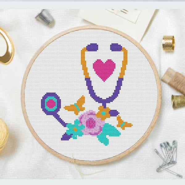 Nurse Cross Stitch - Etsy