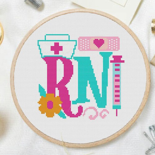 Nurse Cross Stitch Cross Stitch Pattern printable PDF - Etsy