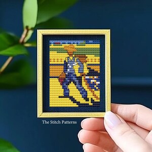 Van Gogh Cross Stitch Pattern: the Painter (PDF Pattern) Mini ...