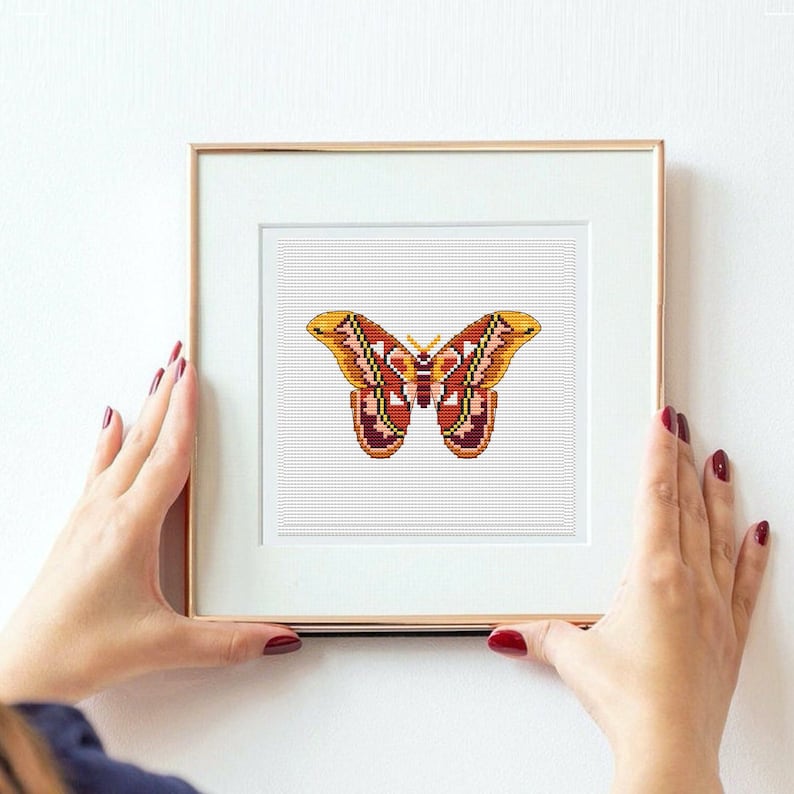 Mini Monarch Butterfly Cross Stitch Pattern: Vintage Cottagecore Decor ...