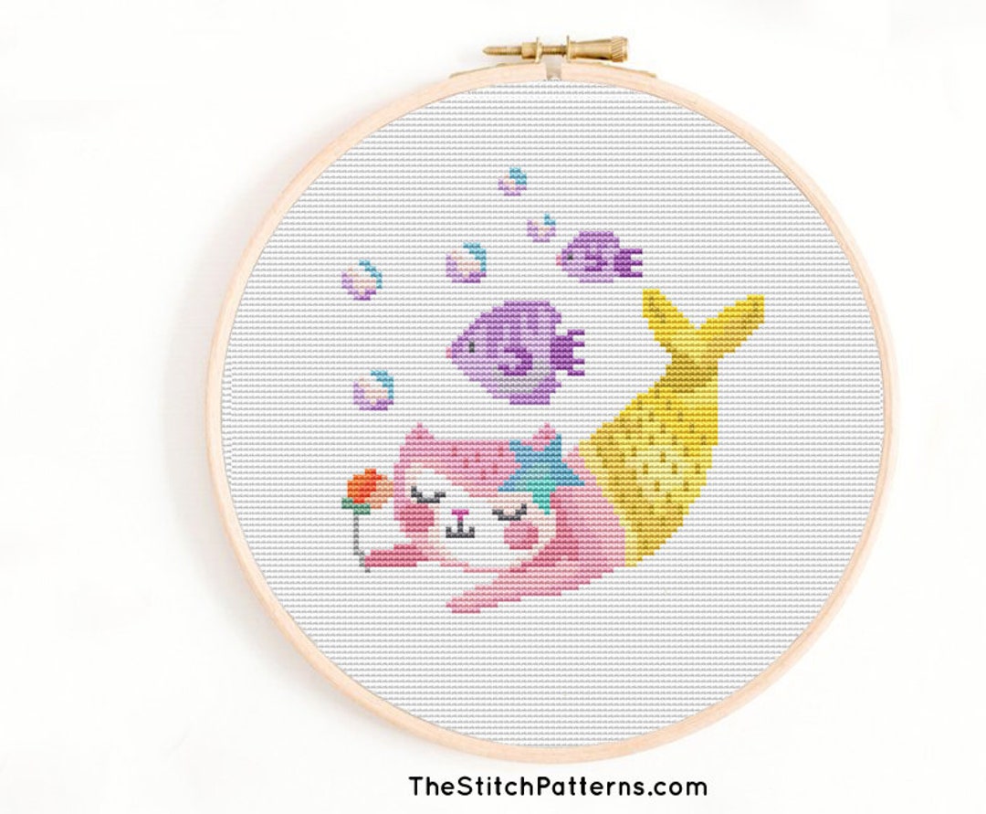 Mermaid Cross Stitch Pattern,mermaid Pattern,mermaid Pdf Pattern,modern ...