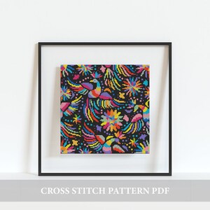 Mexican Cross Stitch Pattern, Mexican Patterns, Square Cross Stitch ...