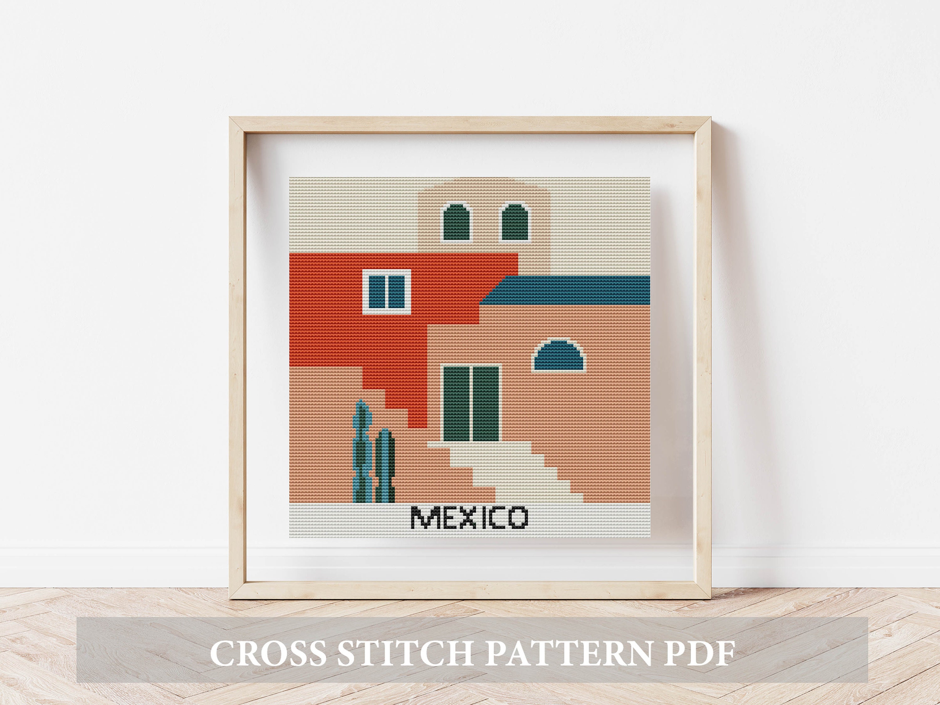 Pretty Little Mexicocross Stitch Pattern Mexico Embroidery | Etsy