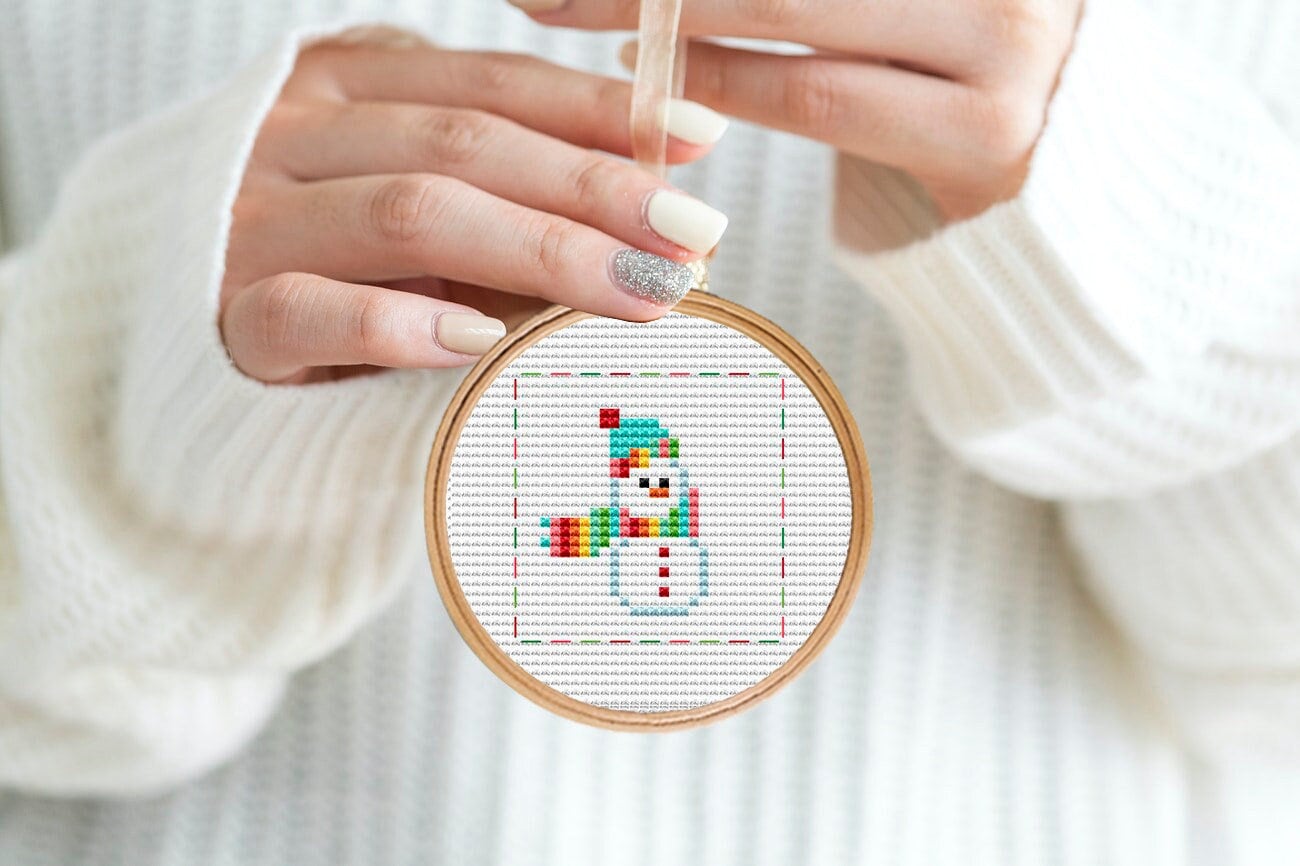 Snowman Mini Cross Stitch Pattern CHRISTMAS cross stitch PDF | Etsy