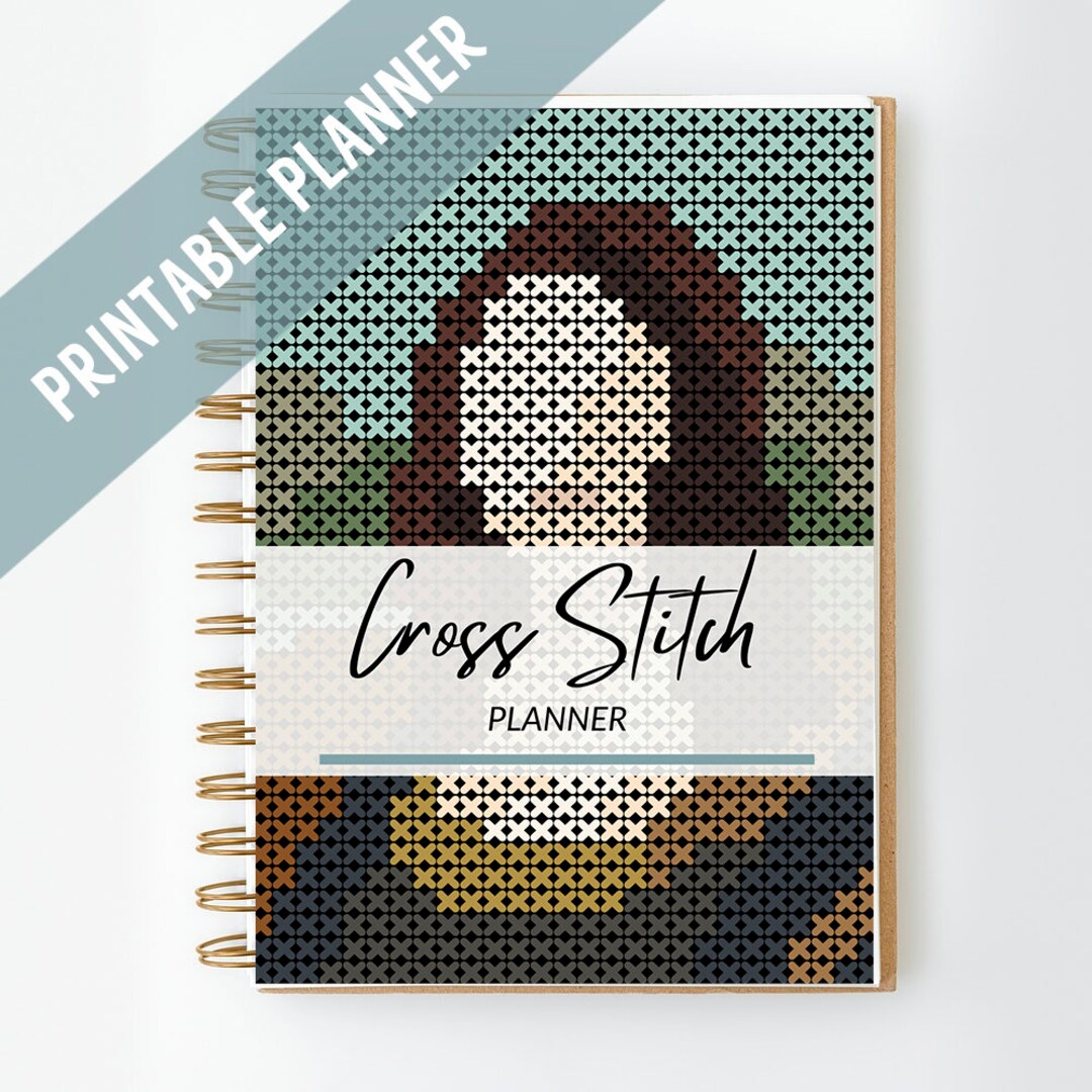 Printable Cross Stitch Planner, Project Tracker Journal (PDF Download ...