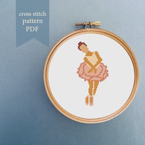 Set of 3 Ballerina Cross Stitch Pattern, Ballet Dancer Cross Stitch ...